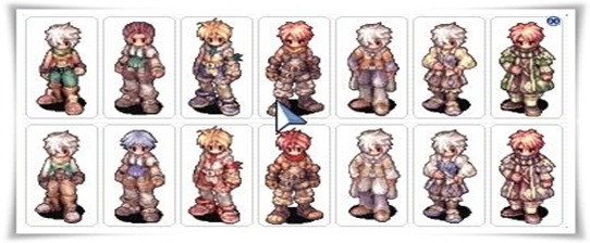 Novas cores dos personagens - ragnarok - XtremoCaos